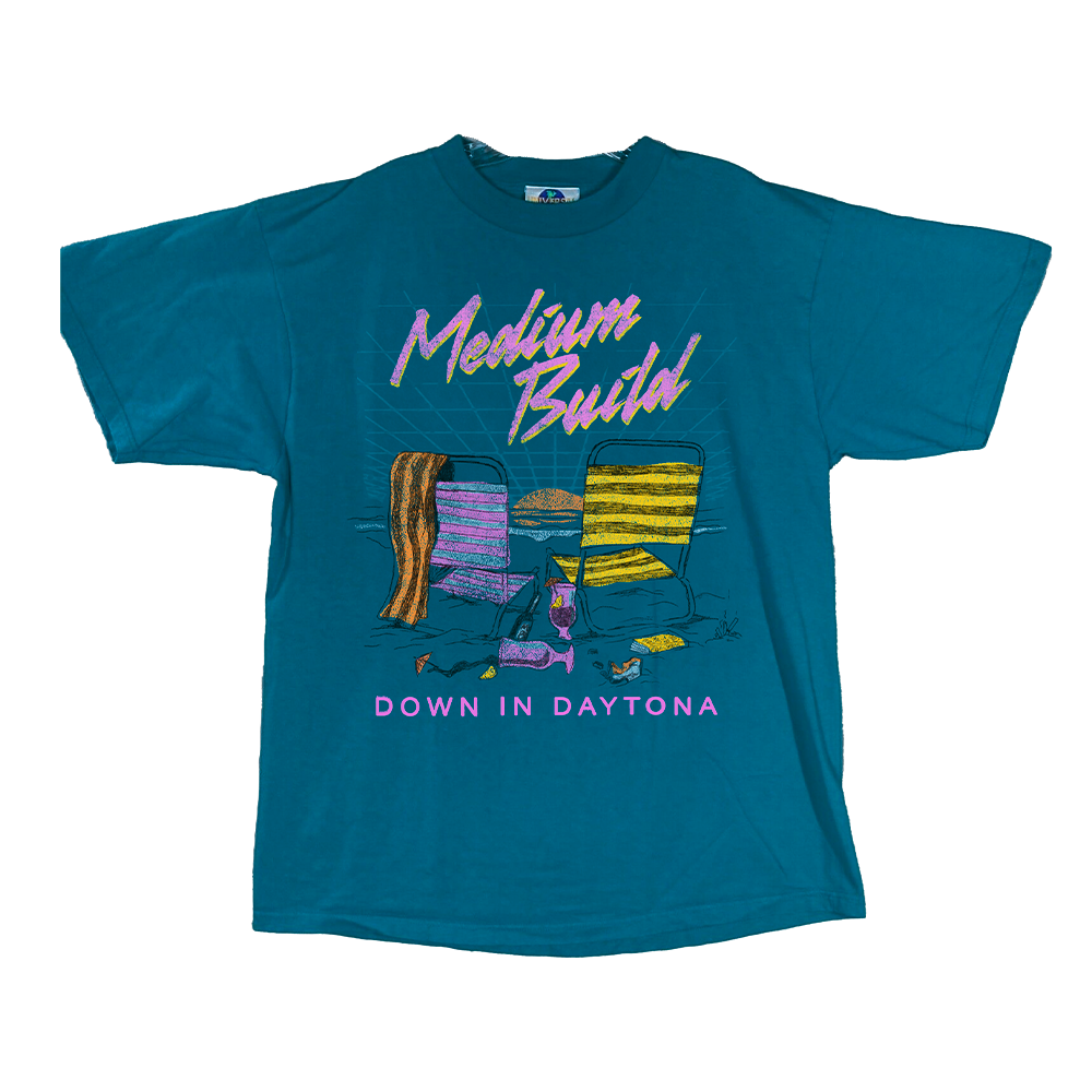 Spring Break Tee Navy - Medium Build Official Store