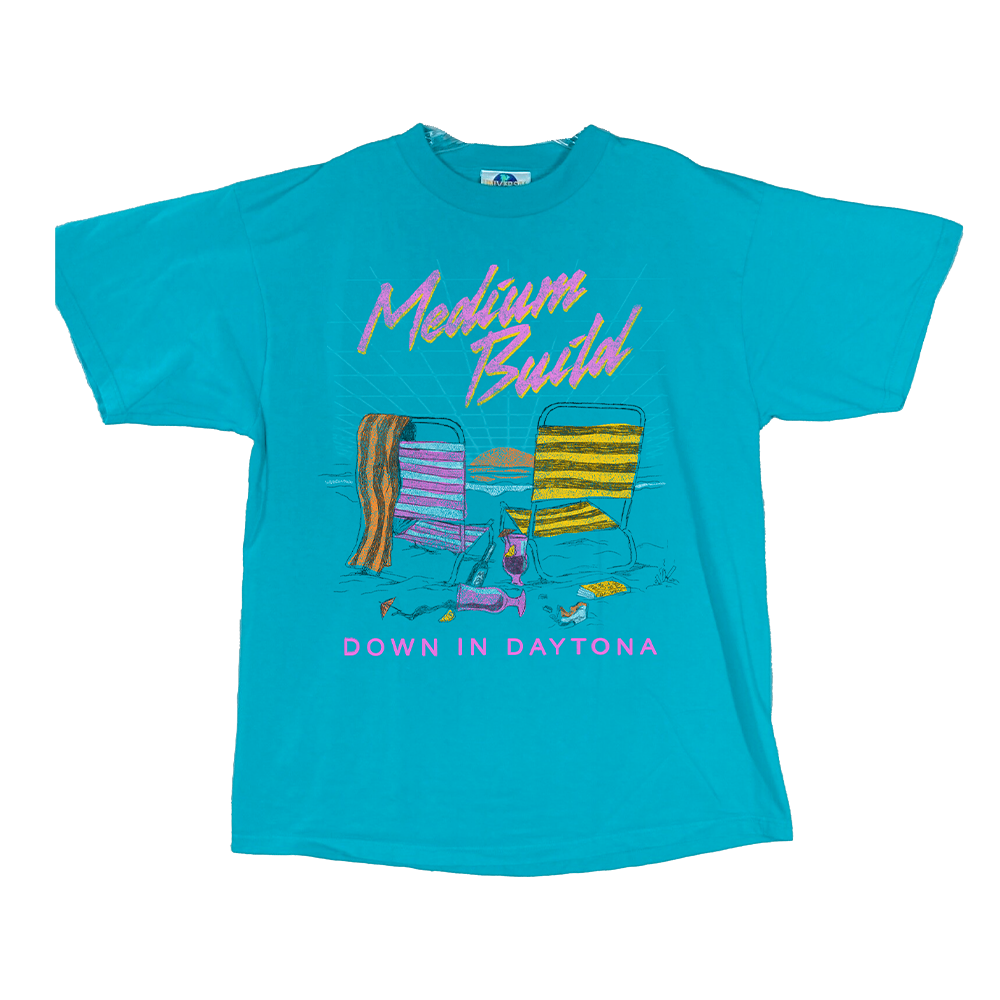 Spring Break Tee Light Blue - Medium Build Official Store